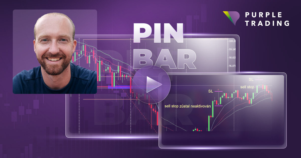 Price action Pin bar strategie - Purple Trading